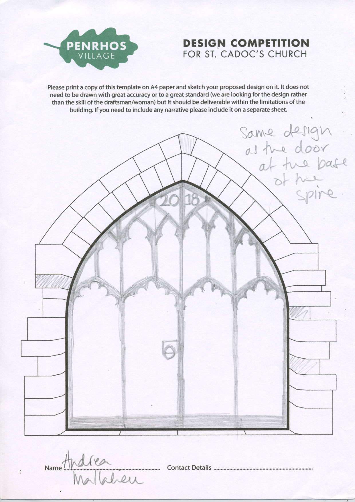 Church Screen Competition Winners - Penrhos Village